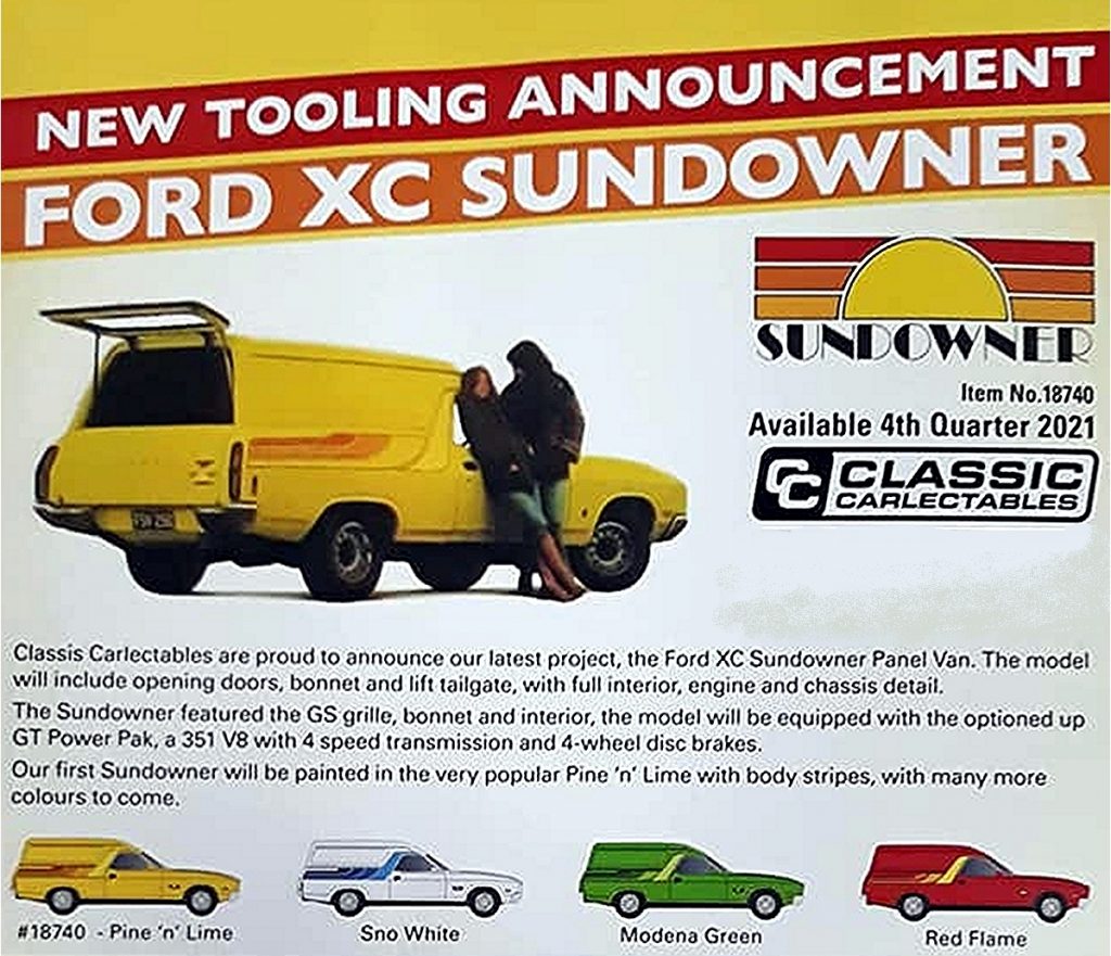 Ford Falcon XC Sundowner Panel Van Pine ‘n’ Lime – Riverina Model Cars Plus