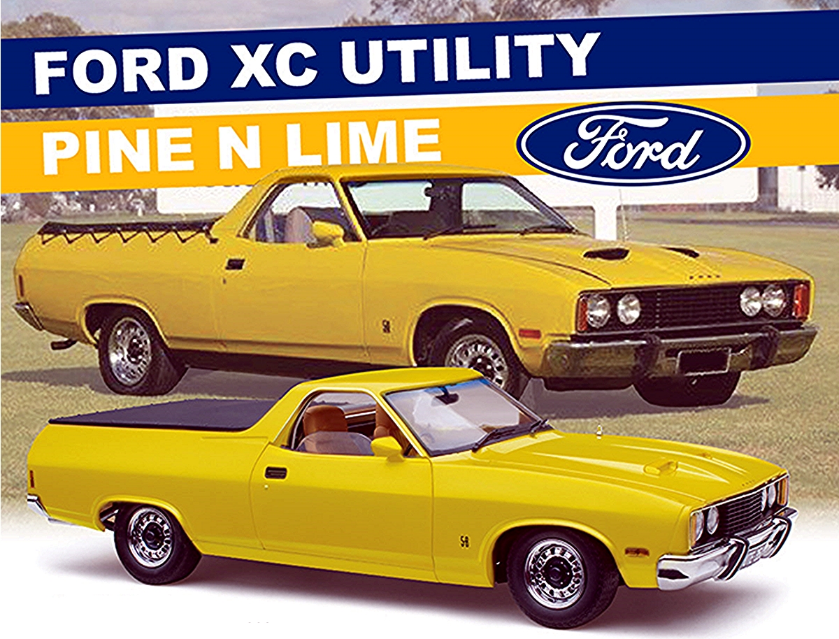 Ford Falcon XC Ute GS Pine N Lime – Riverina Model Cars Plus